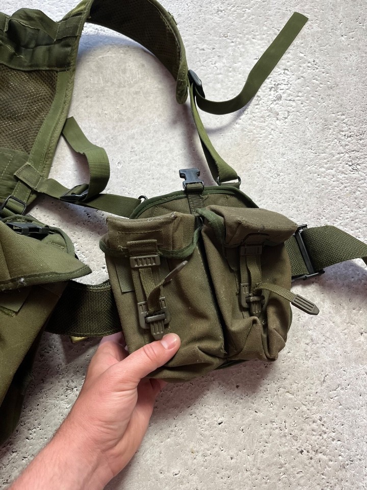 British Army PLCE Webbing Belt Kit Olive Green Loadout Set 1990s ...