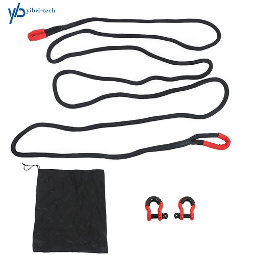 Recovery Kinetic Rope Towing Rope 1" × 30ft With 2Pcs D Ring Shackles ...