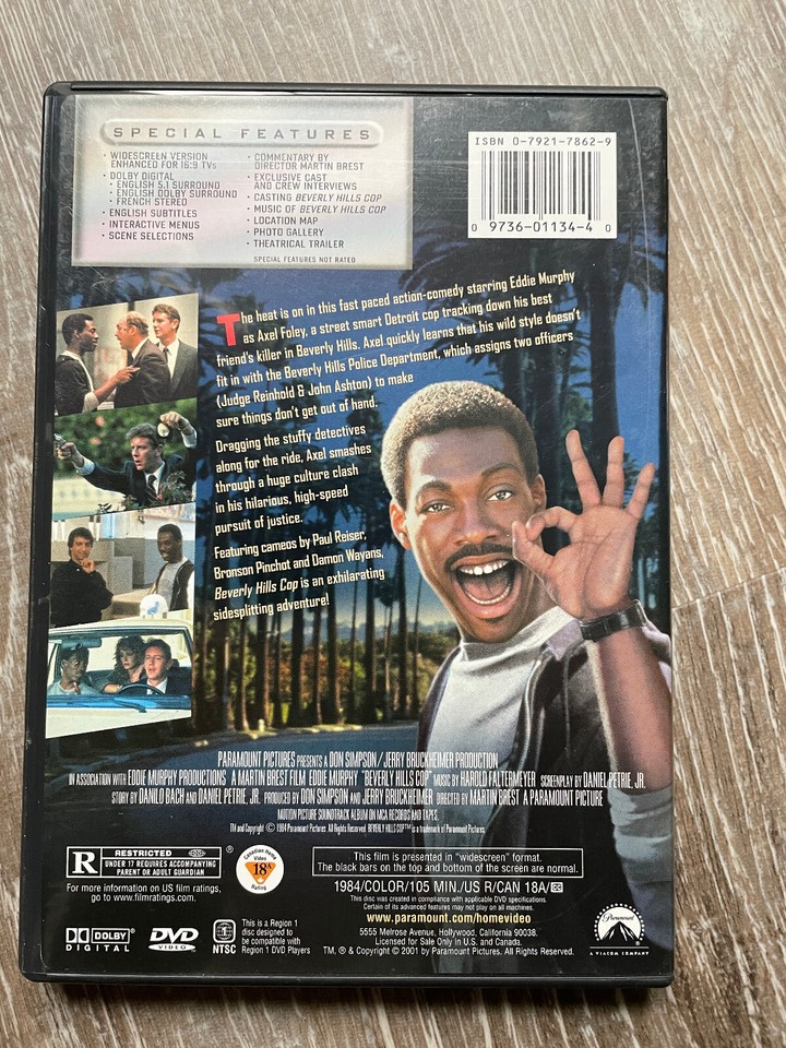 Beverly Hills Cop (DVD, 1984) 97360113440 | eBay