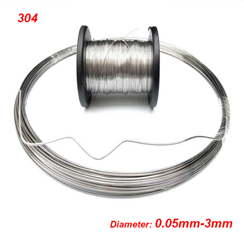 304 Stainless Steel Wire 0.05mm-3mm Single Soft/Medium Hard Steel Wire ...