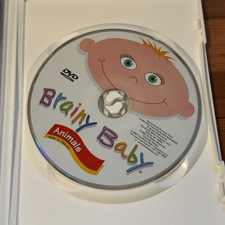 Brainy Baby Animals DVD Apes To Zebras 821408200492 | eBay