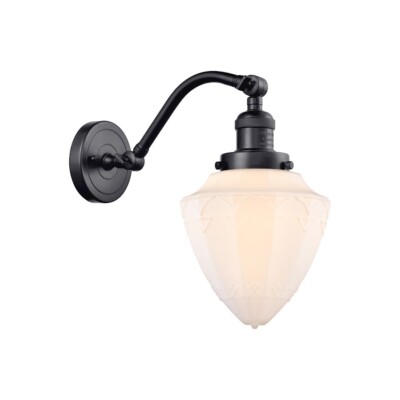 Innovations Fr Restoration Bullet 7" LED Sconce 1W, BK/FR - 515-1W-BK ...