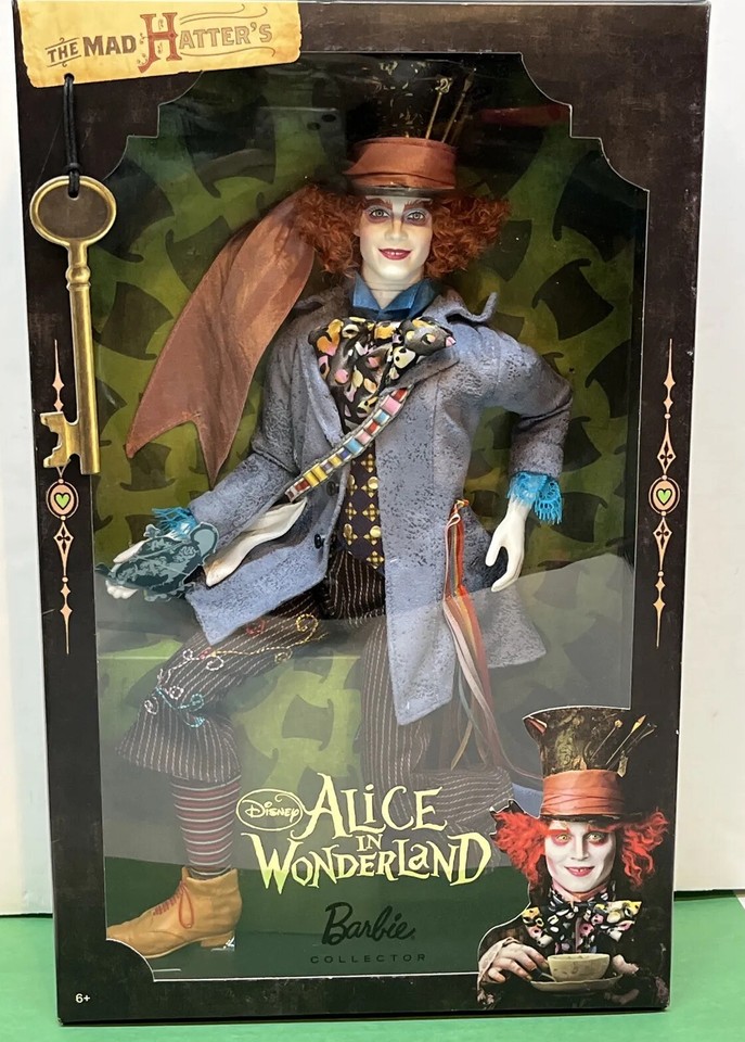 Barbie Alice In Wonderland Ken as The Mad Hatter T2104 Mattel 2010 ...