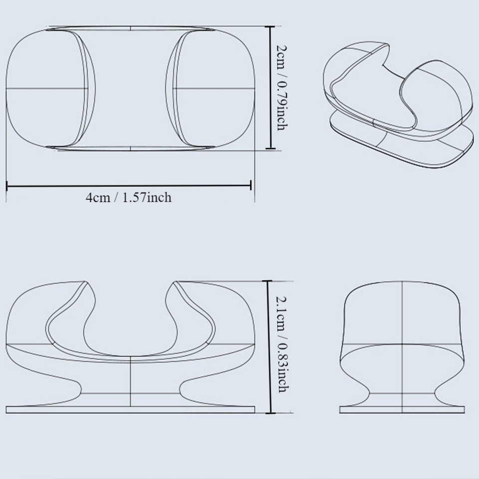 6Pcs Wall Mounted Rice Paddle Holder 3 Colors Rice Paddle Stands ...