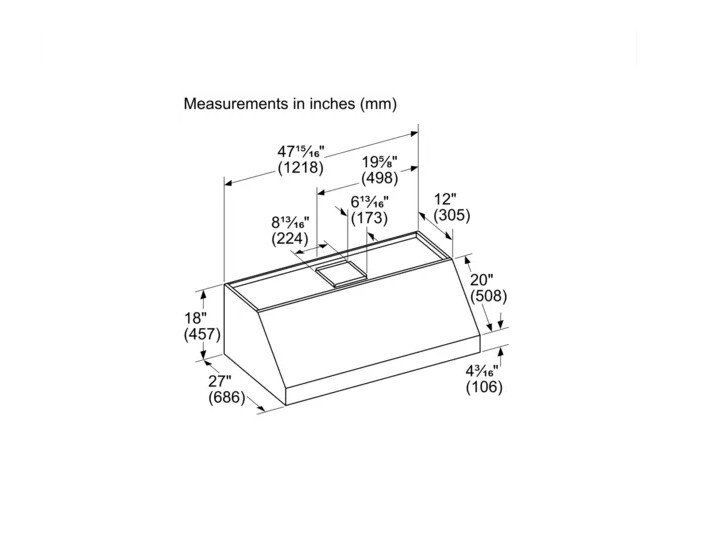 Thermador Pro Grand® 48 Inch Wide Wall Mounted Range Hood PH48GWS *NEW ...
