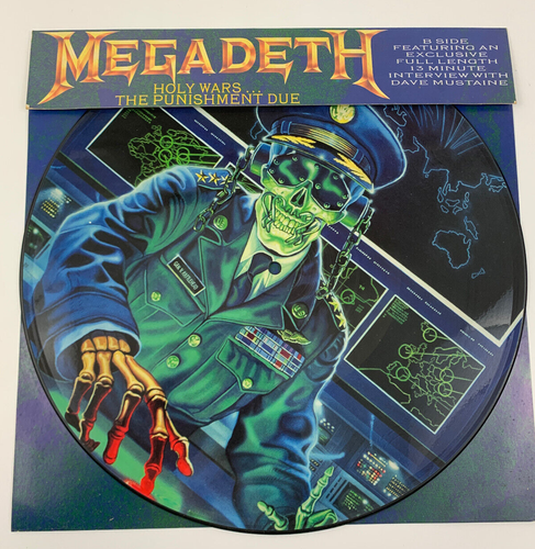 MEGADETH - HOLY WARS....PUNISHMENT DUE - RARE LTD ED. PICTURE DISC ...