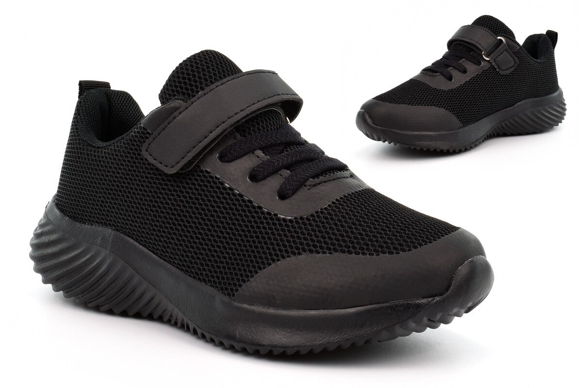 Boys/Girls School Trainers School Shoes Touch Fasten PE Elasticated ...