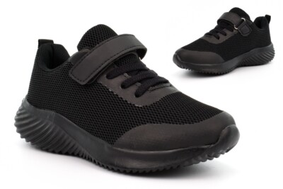 Boys/Girls School Trainers School Shoes Touch Fasten PE Elasticated ...