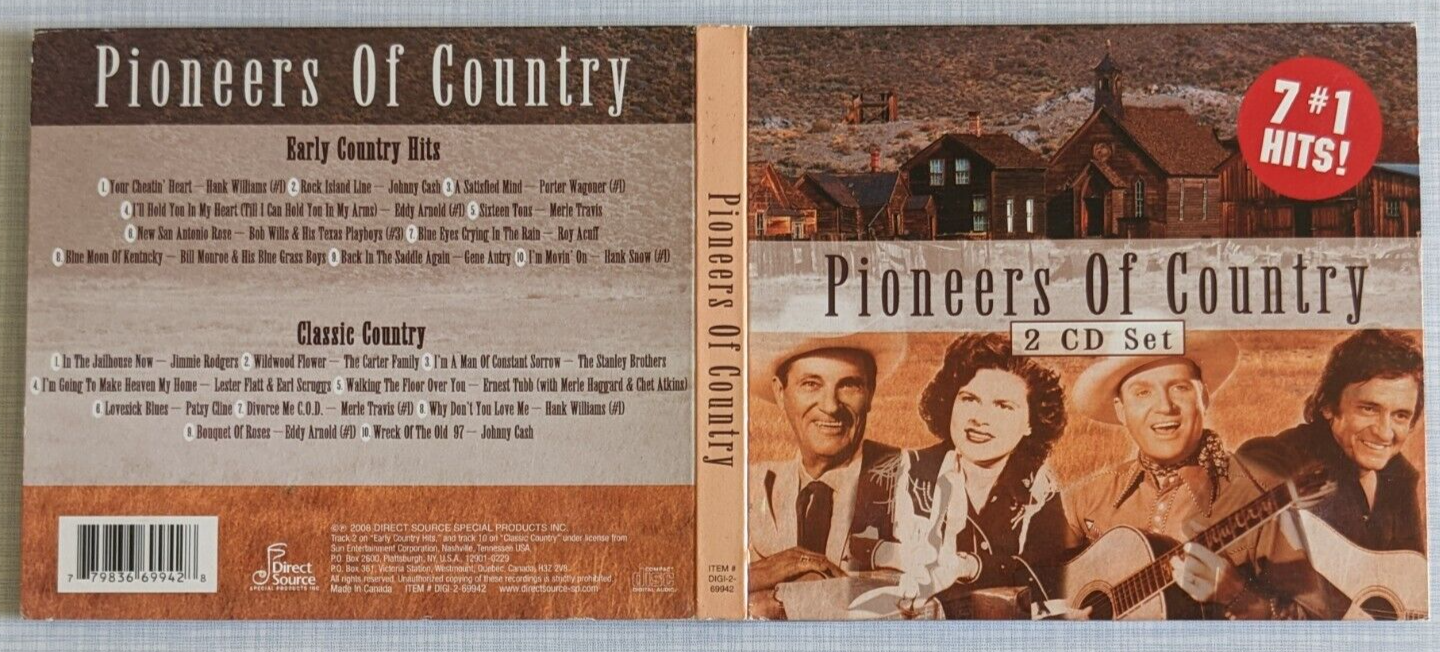 Pioneers of Country 2 CD Set - Early Country Hits & Classic Country ...