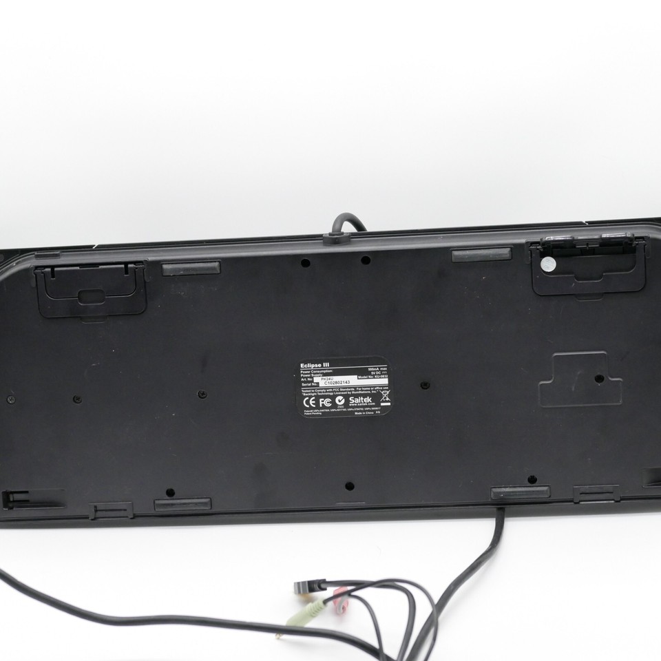Saitek Eclipse III Backlit Multimedia Wired Keyboard PK24U | eBay