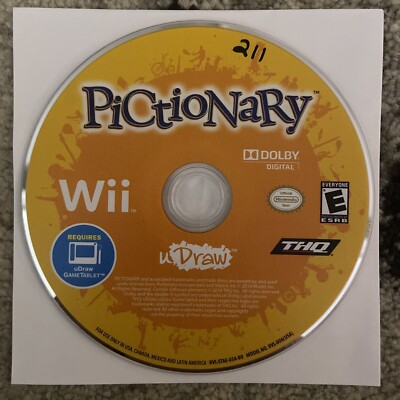 🔥 uDraw Pictionary (Nintendo Wii, 2011) VG Disc Only! See Description ...