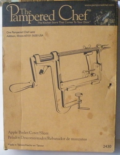 The Pampered Chef Apple Peeler Corer Slicer 2430 IOB | eBay