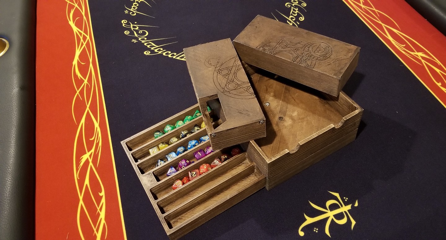 Modular magnetic dice tower vault role playing game table top dungeons ...