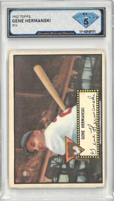 1952 Topps GENE HERMANSKI #16 💎 DSG 5 EX | eBay