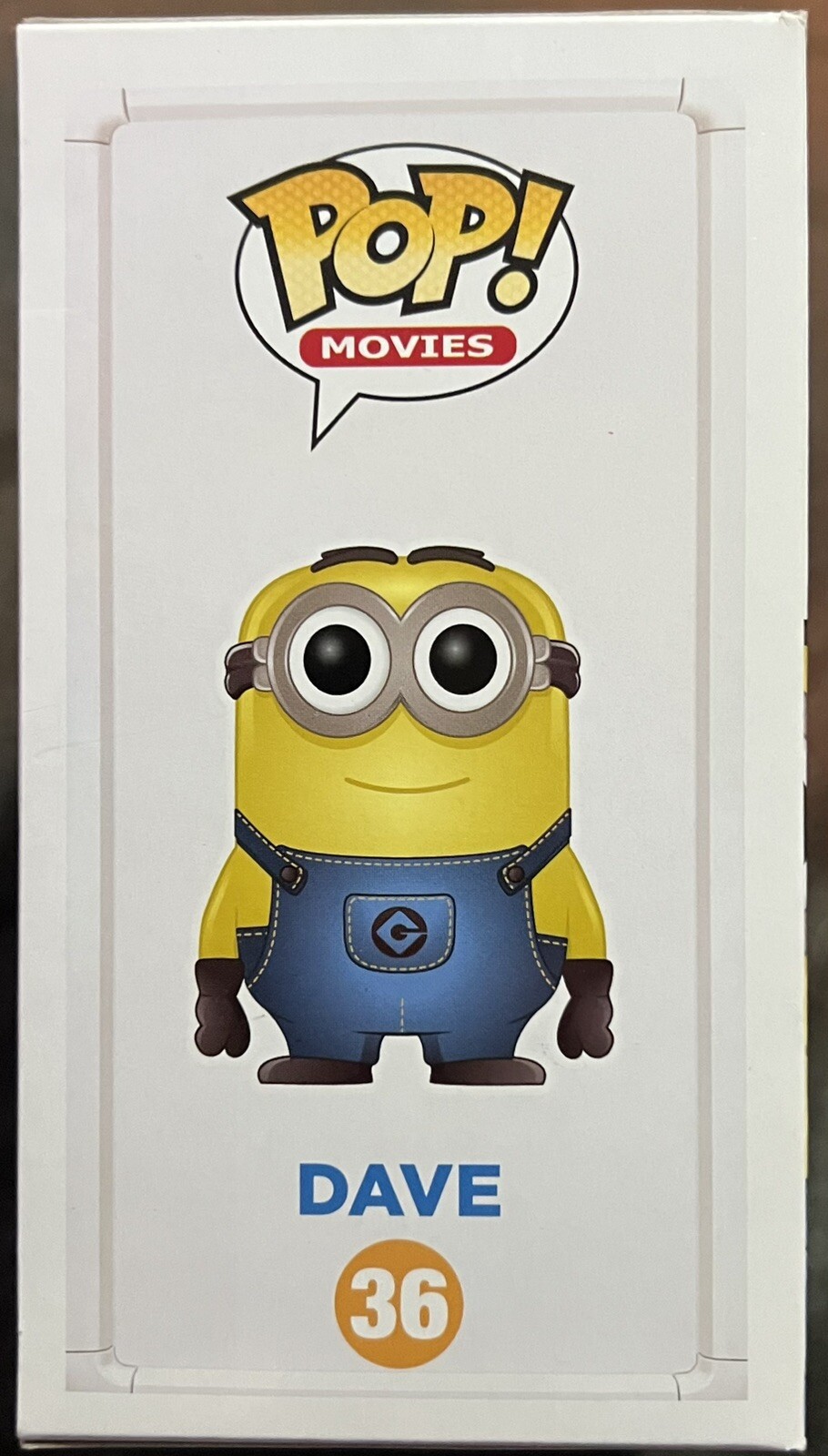 FUNKO POP VINYL DISNEY PIXAR DESPICABLE ME 2 #36 METALLIC DAVE BNIB ...