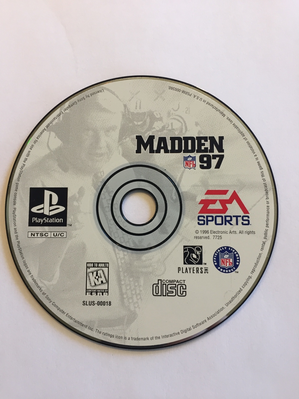 Madden NFL 97 - PS1 Sony PlayStation 1 game Disc Only | eBay