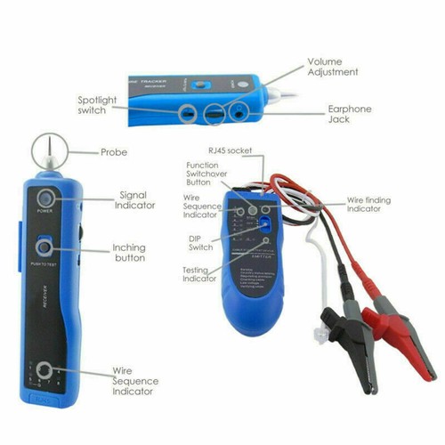 10.63“ Wire Tone Tracker Cable Telephone Wire Coaxial Emitter Alligator ...