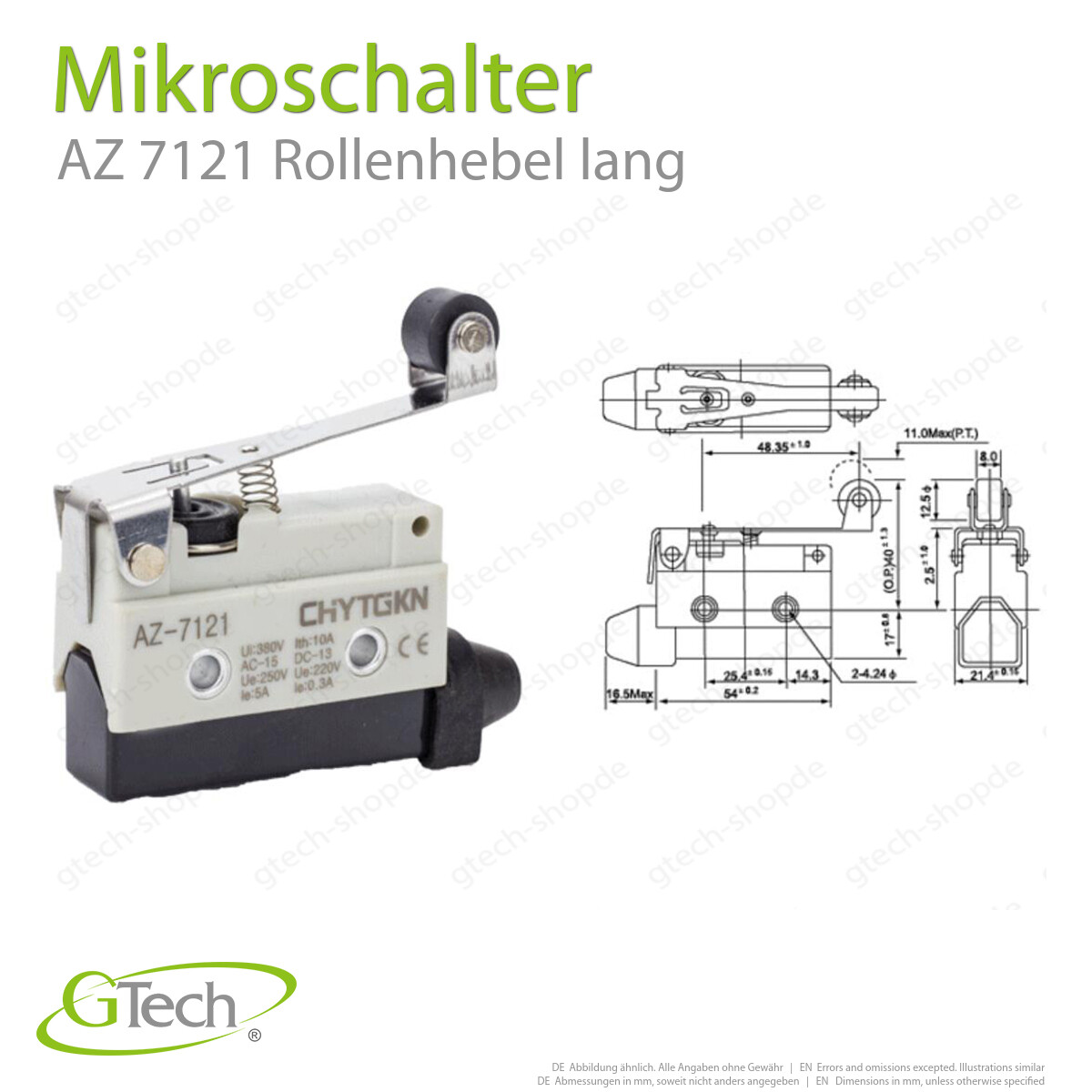 AZ Endschalter Endlagentaster Grenztaster Schalter Öffner Schließer | eBay