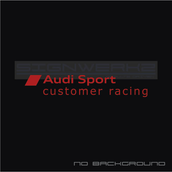 Audi Sport Customer Racing Decal RS5 A4 S4 S3 S5 TT TTRS RS3 New Pair ...