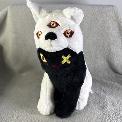 MEOW WOLF Cat Wolf Twisted Multiverse 9” Plush Black White Stuffed ...