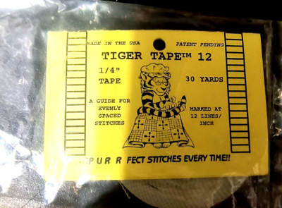 Tiger Tape Stitching Guide Tape 12 Marks Per Inch Helps Evenly spaced ...