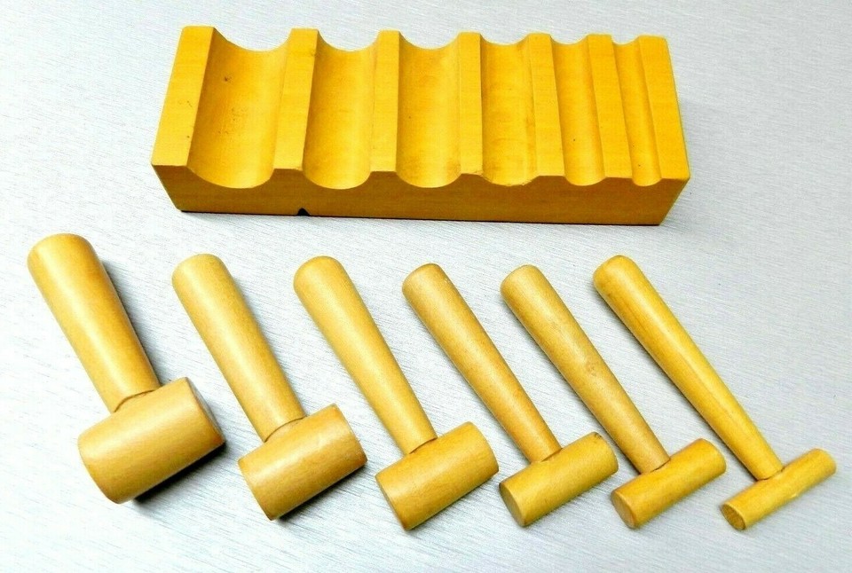 Wood Swage Block Forming Wooden U-Channel Dapping Hardwood Block ...