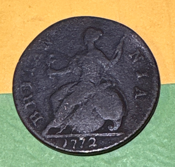 IMPRESSIVE !! - 1772 King Geo III Revolutionary War Coin ☆ TOTALLY ...