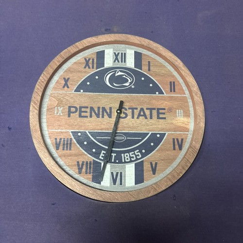 Penn State Foco Wooden Wall Clock Barrel Design | eBay