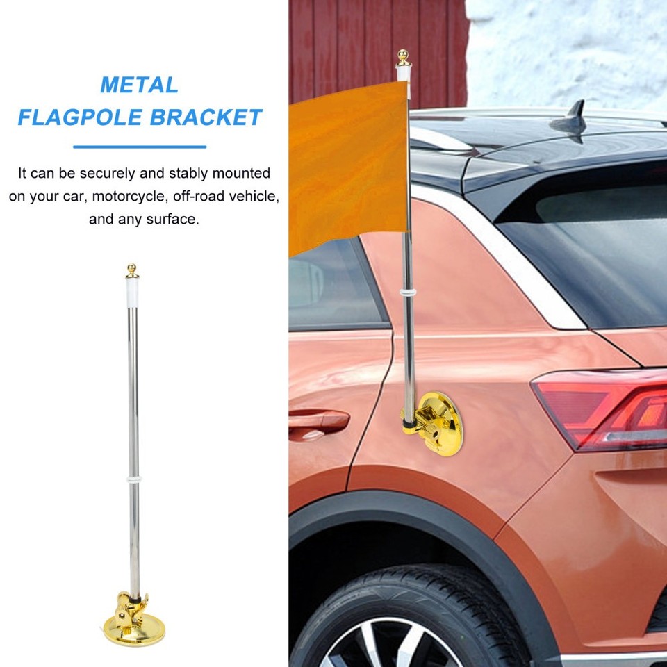 Car Suction Flagpole Stand Flagpole Base Universal Flagpole Bracket Car ...