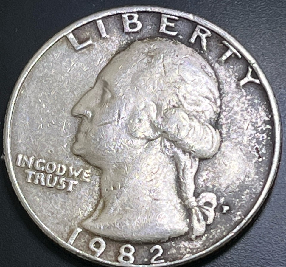 1982 p washington quarter errors, DDO, Date, filled mint Mark, In God ...
