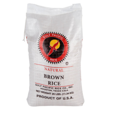 Brown Rice 25 lb. Bulk Gulf Pacific Natural Bag Pantry Food Supply Long ...