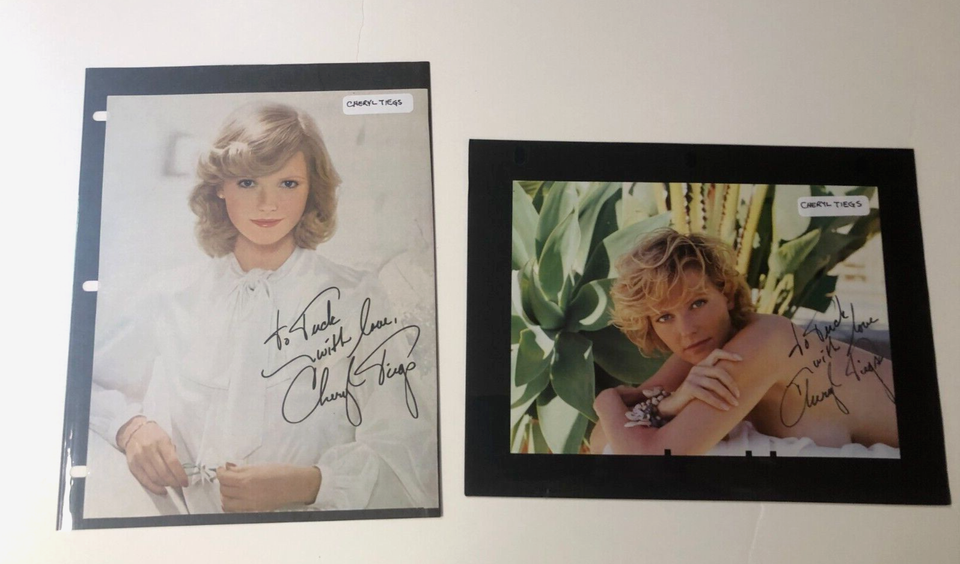 Young Model Cheryl Tiegs hand-signed autographed classic 9x6.5 magazine ...