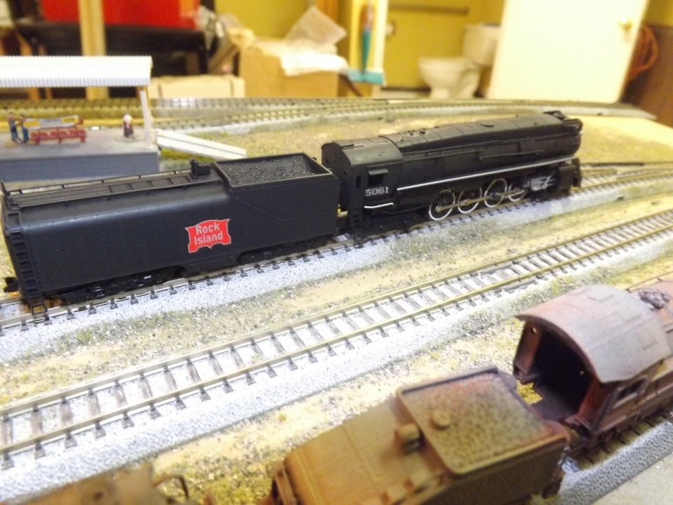 N scale custom STREAMLINE ROCK ISLAND (RI) STEAM 4-8-4 # 5061 | eBay