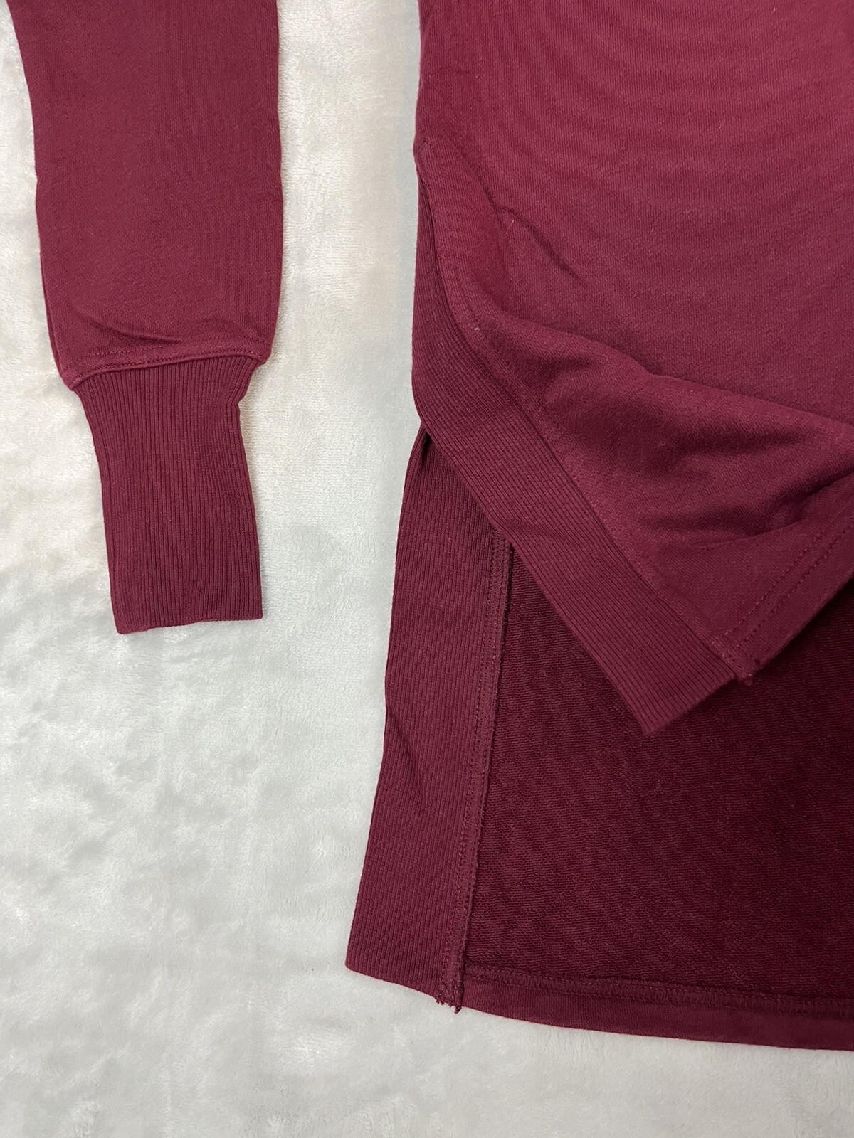 C9 CHAMPION Women's Turtleneck French Terry Pullover Maroon Sweatshirt ...