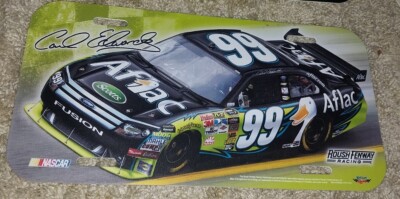 Carl Edwards Plastic License Plate Aflac #99 Nascar Racing NEW Y2K Rare ...