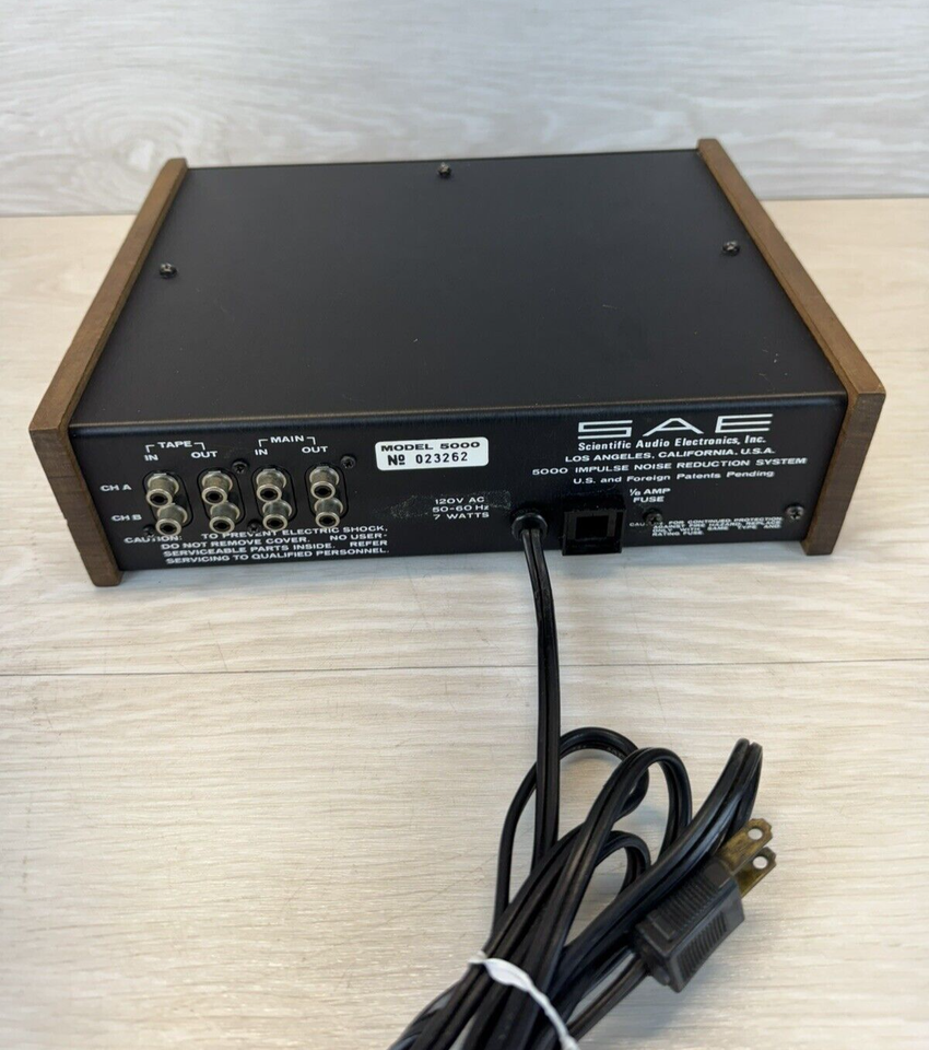 Vintage SAE Model 5000 Impulse Noise Reduction System For Parts Missing ...