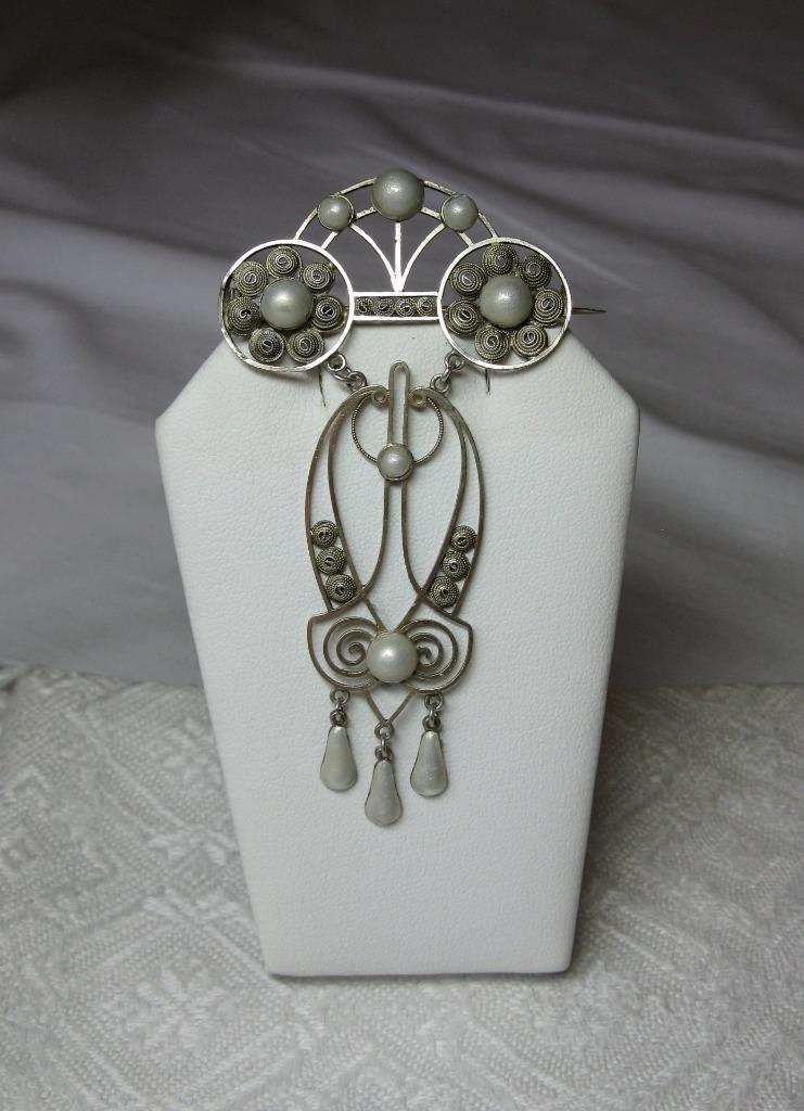 Norway Sterling Enamel Brooch Rare! Scandinavian Silver Norwegian Solje ...