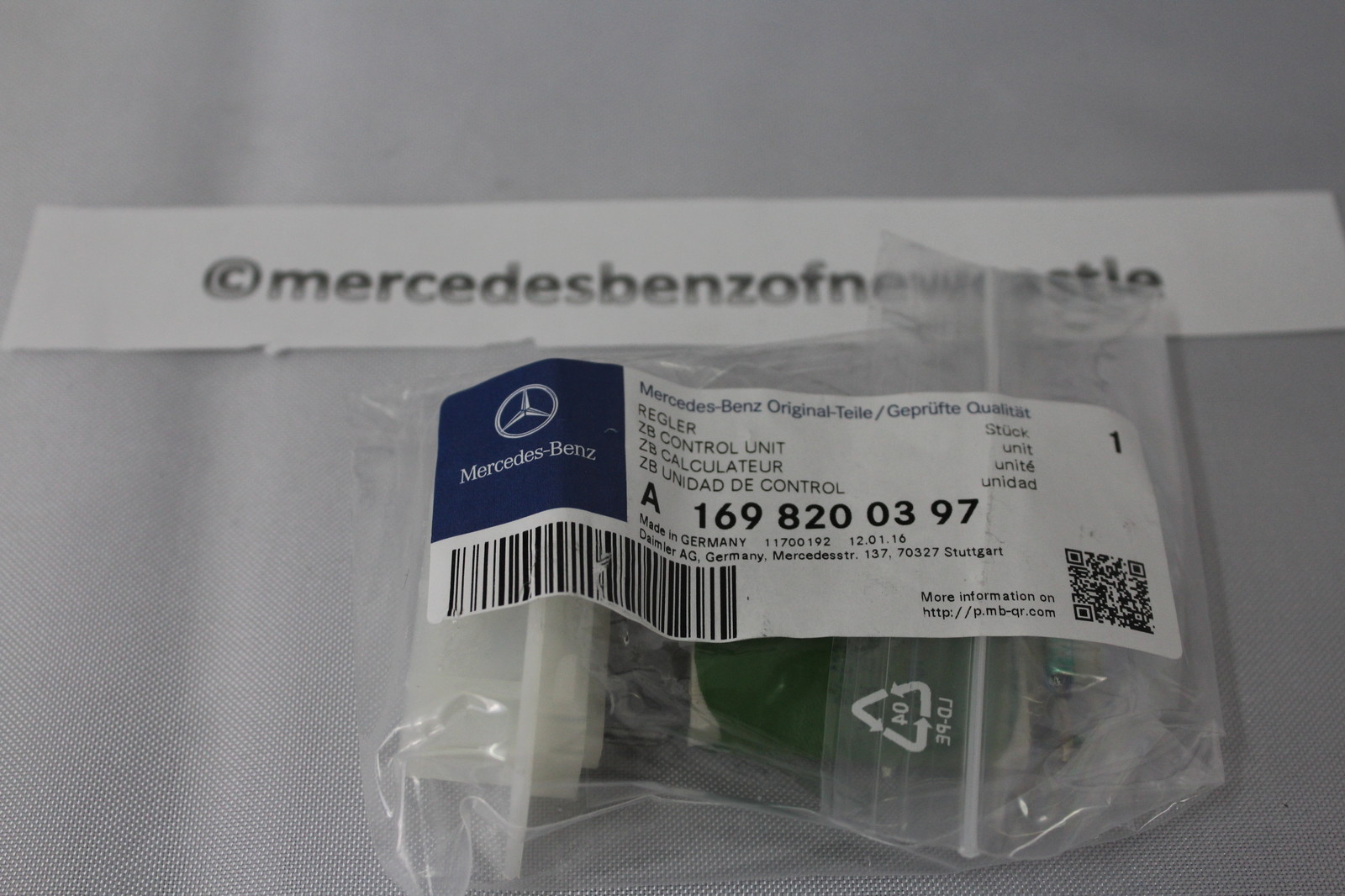 Genuine Mercedes-Benz W169 A-Class Heater Blower Regulator Resister ...