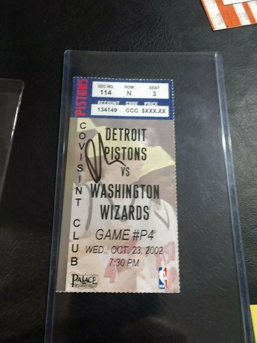 Washington Wizards Pistons detroit ticket preseason ticket michael ...