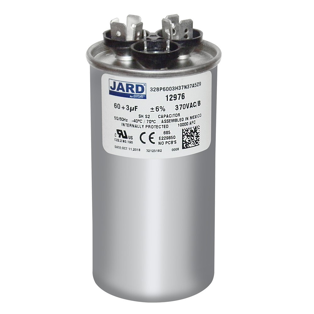 60+3 uf MFD 370 VAC Dual Run Capacitor # NGM 328P6003H37N37A5Z JARD ...