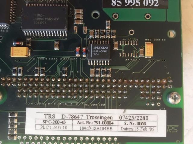 TRS 791-00004 D-78647 07425/2280 85 995 092 SPC-200-43 KONTRON 1.64/5. ...