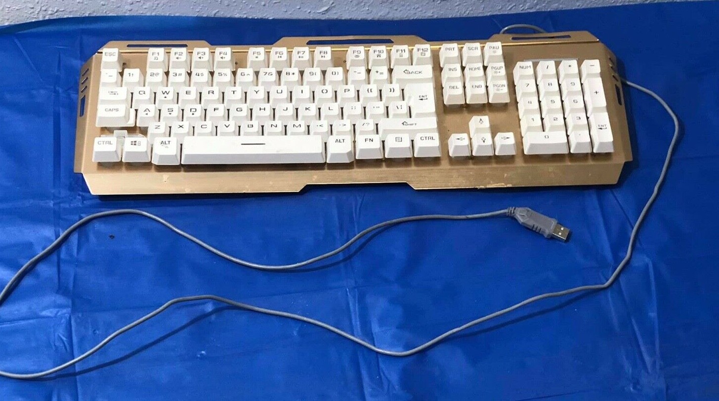 YINDIAO V1 Gaming Keyboard Mouse Set 104 Key English Array Backlight ...