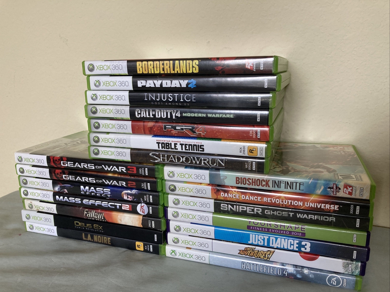 21 Xbox 360 Games Bundle Lot Used COD Gears Mass Fallout Noire Sniper ...