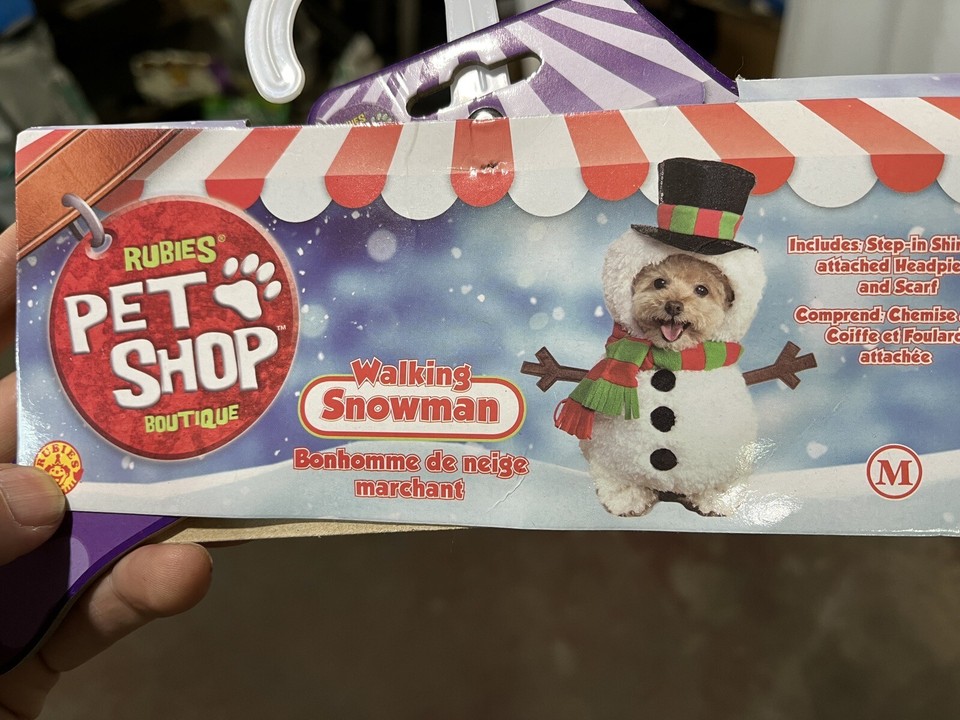 Snowman Dog Pet Costume | eBay