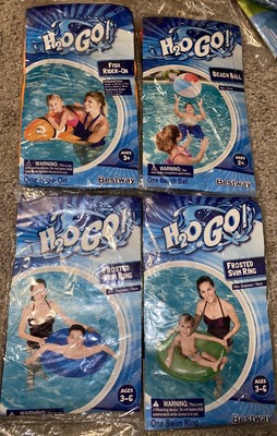 H20 Pool Toys & Floats, Beach Ball, Fish Ride On & 2 Swim Rings | eBay