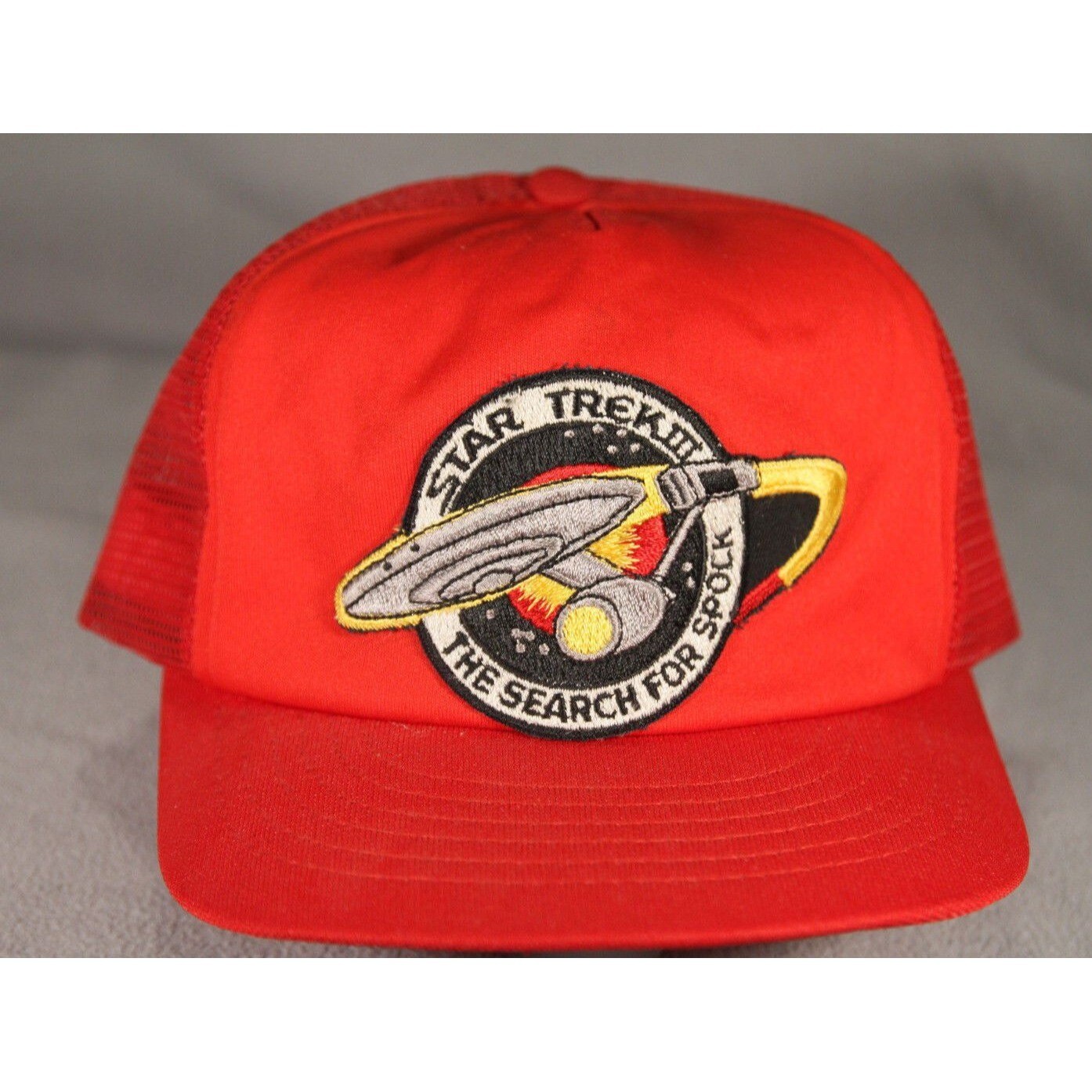 RARE! 1984 STAR TREK III "Search For SPOCK" Red Adj SNAPBACK HAT ...