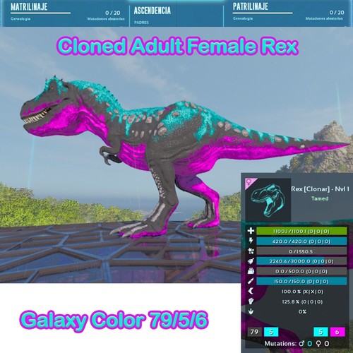 Ark Survival Ascended PVE - Female REX LEVEL 1 Adult (CLONED) XBOX/PC ...