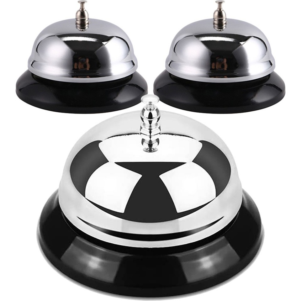 2 Pcs Hotel Dish Bell Desk Bells Calling Restaurant Service Table ...