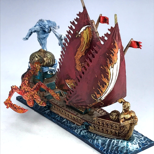 Dreadfleet The Flaming Scimitar Ship - Painted - Warhammer Board Game ...