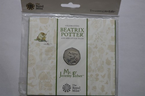 🧭 🇬🇧 UK GB 2017 Royal Mint Beatrix Potter Mr Jeremy Fisher 50p SEALED ...